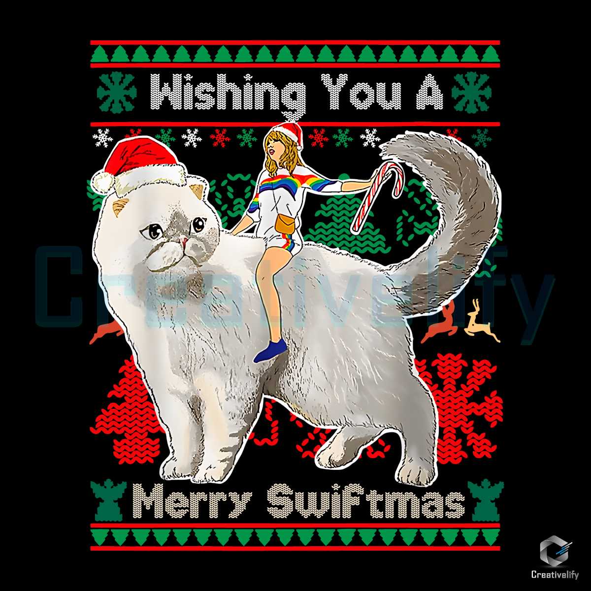 Wishing You A Merry Swiftmas PNG File Sublimation - Inspire Uplift
