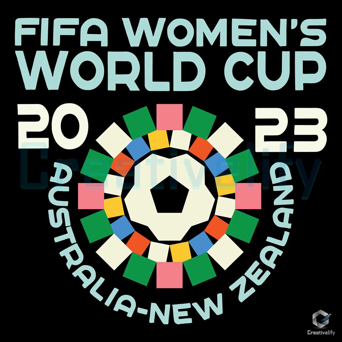 Womens World Cup 2023 Australia New Zealand Logo SVG File - Inspire Uplift