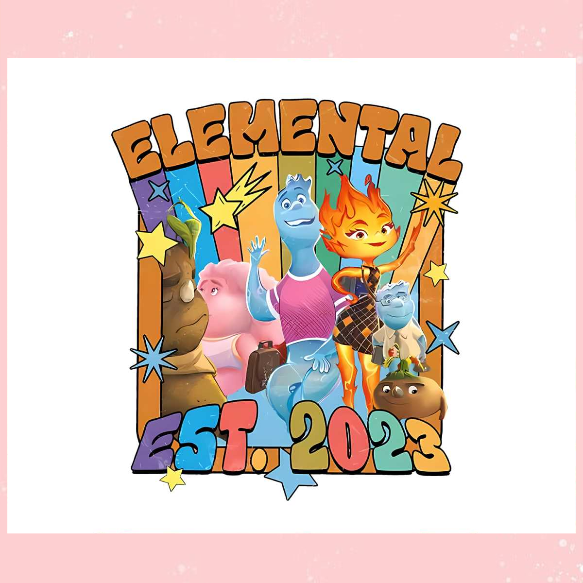 Disney Elemental Ember Wade Clod Grale PNG Silhouette File,D | Inspire ...