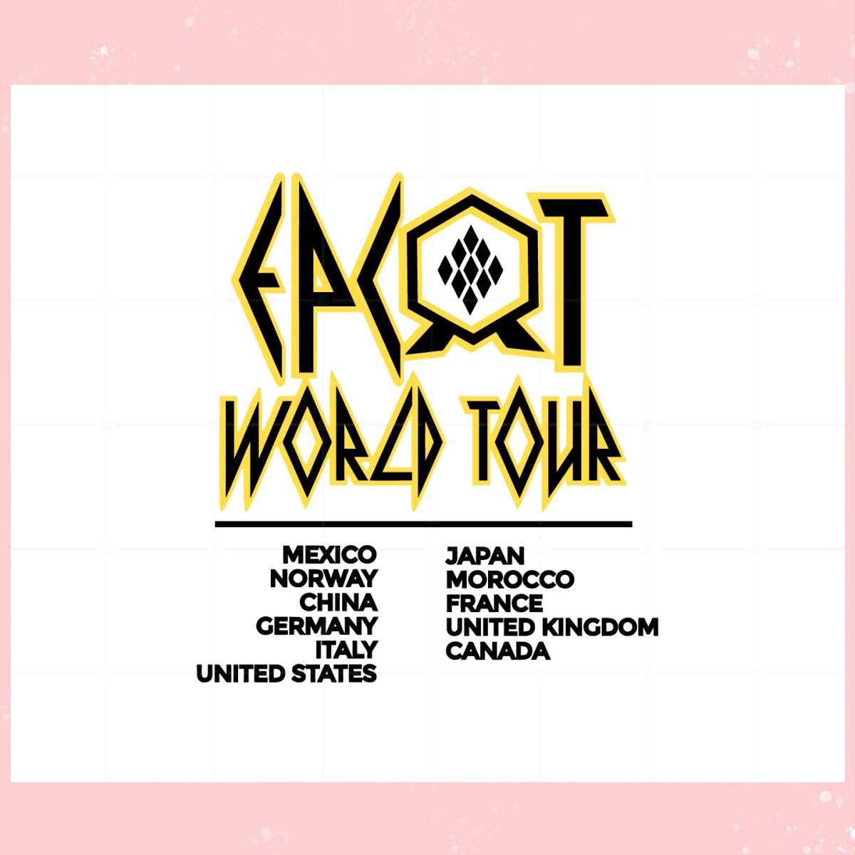 Disney Epcot World Tour SVG Files for Cricut Sublimation Fil - Inspire ...