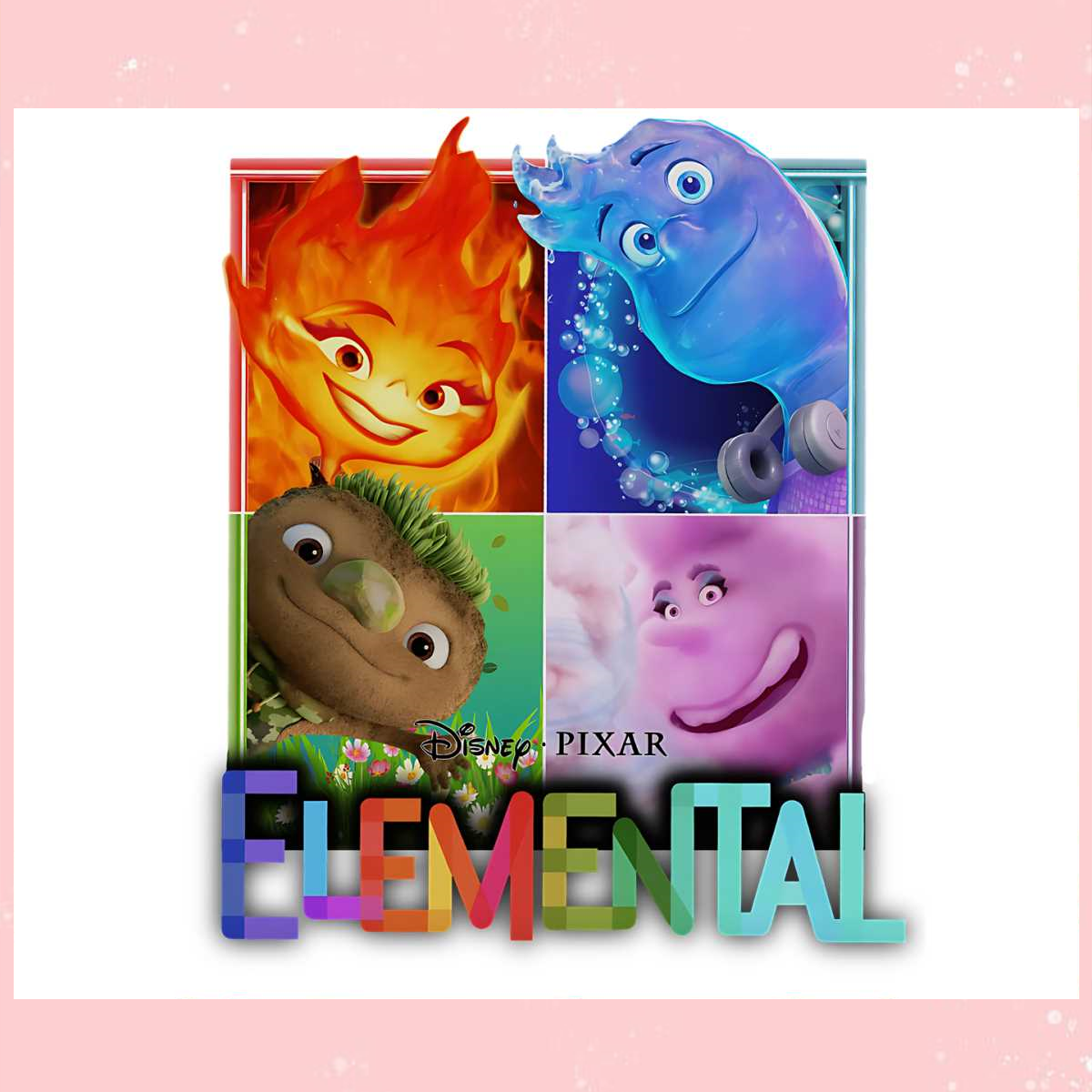Disney Pixar Disney Elemental Characters PNG Silhouette File - Inspire ...