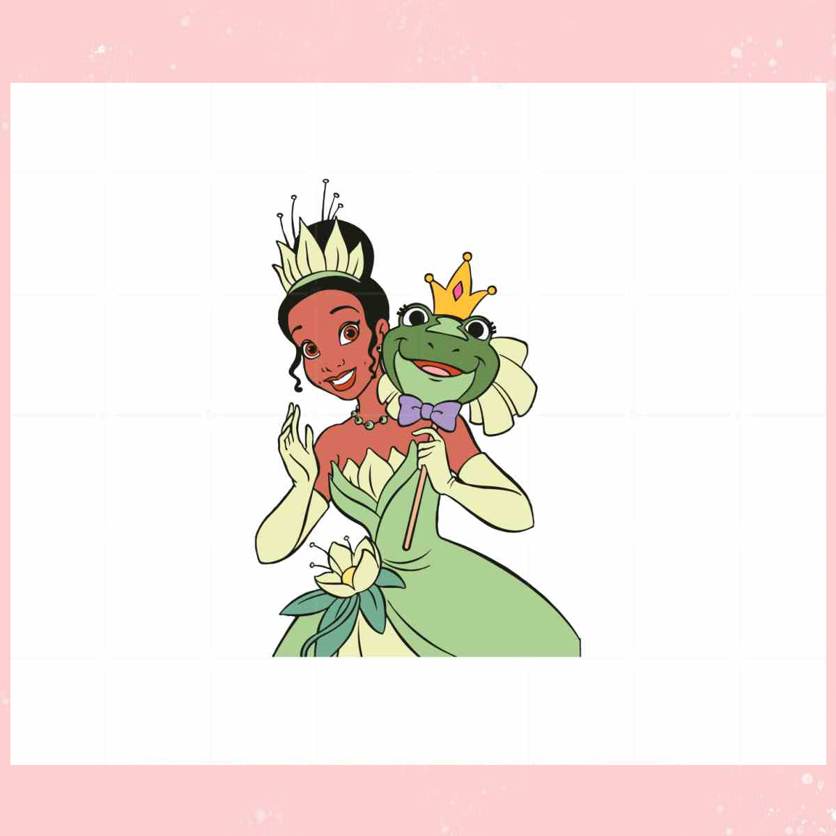 Disney Tiana The Princess and the Frog Vector SVG Graphic De - Inspire ...