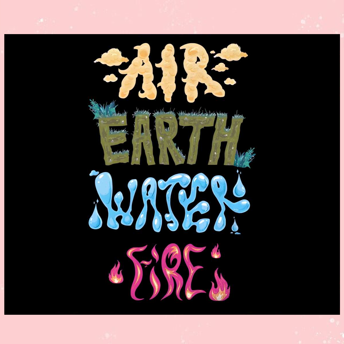 Elemental Air Earth Water Fire Disney Pixar PNG Silhouette F - Inspire ...