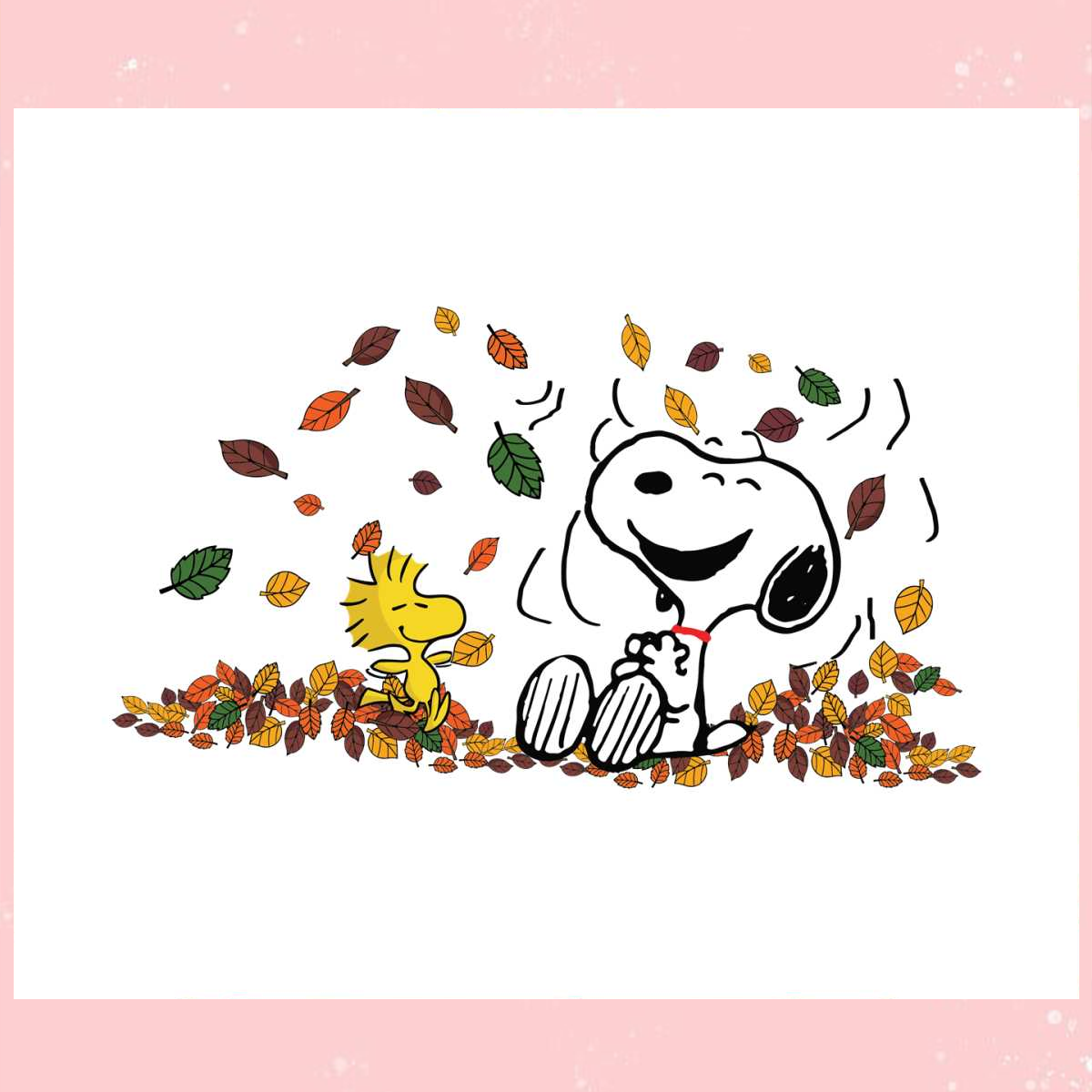 Fall Snoopy With Woodstock Autumn Leaves SVG File For Cricut | Inspire ...