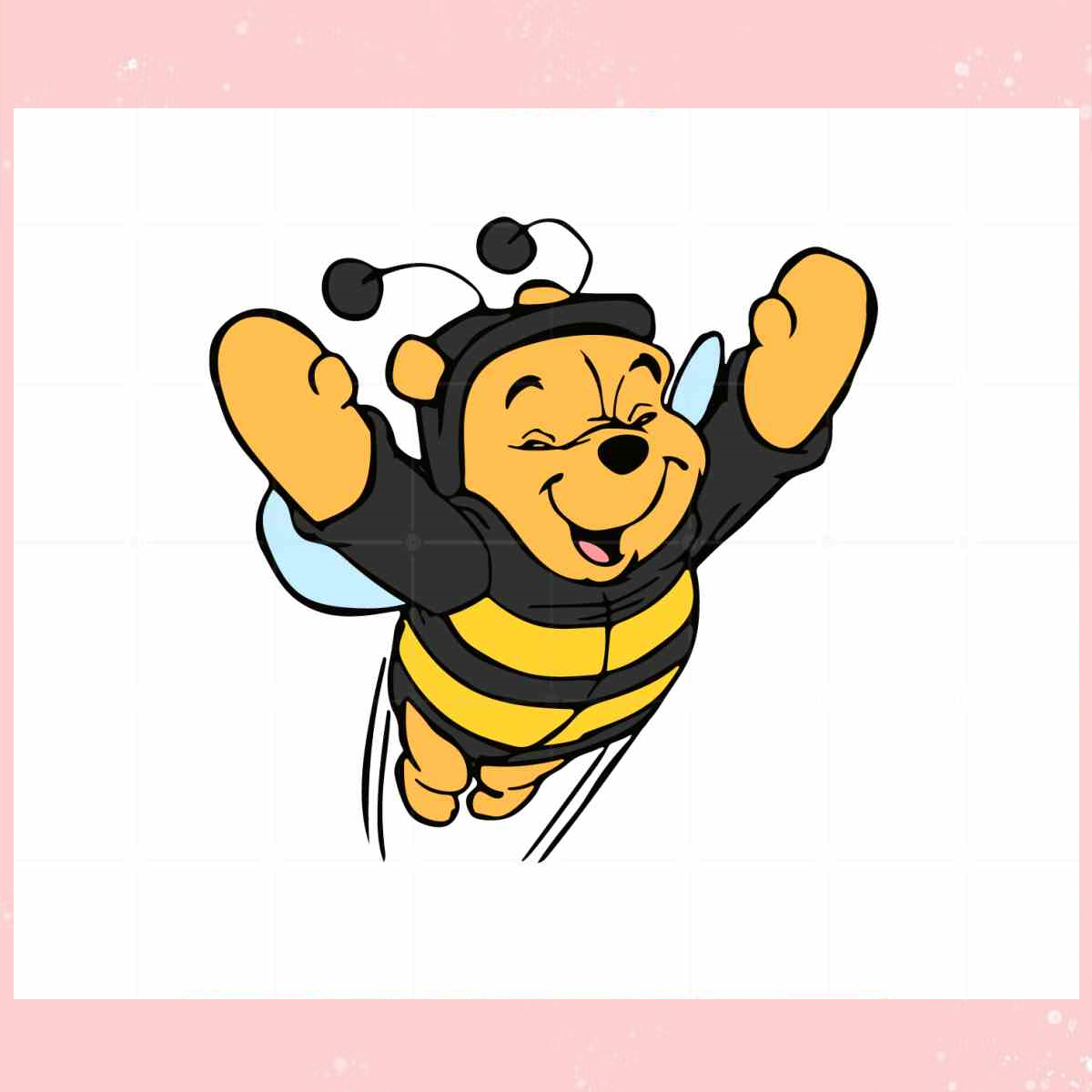 Funny Winnie The Pooh Bee SVG Disney for Cricut Sublimation | Inspire ...
