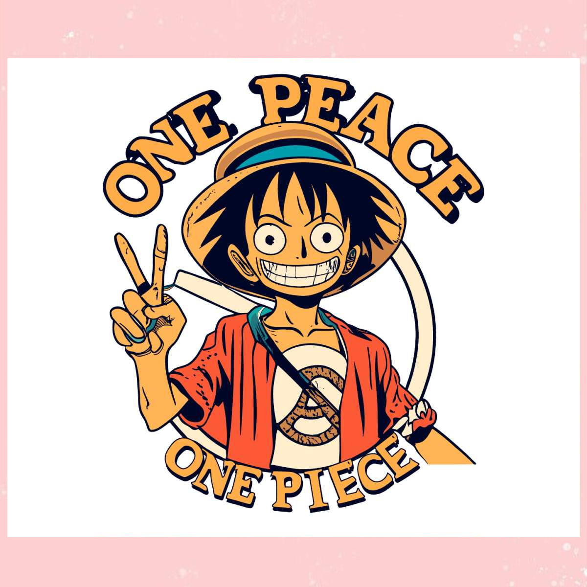 One Piece Monkey D Luffy One Peace SVG Graphic Design File,D | Inspire ...
