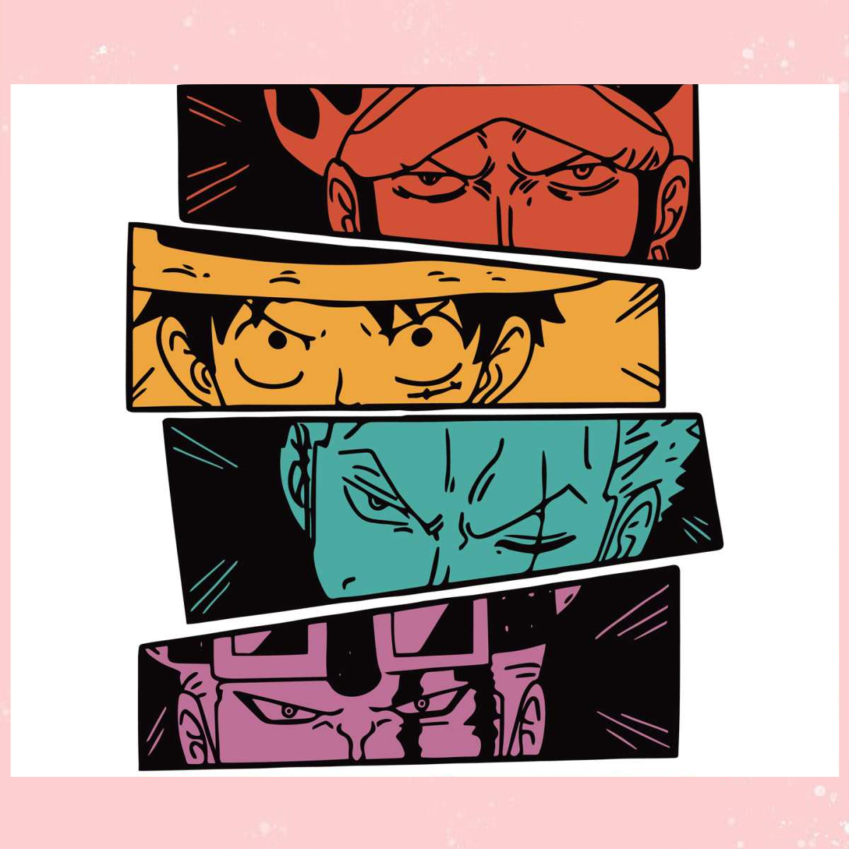 One Piece Straw Hat Pirates SVG Monkey Luffy Zoro SVG File,D | Inspire ...