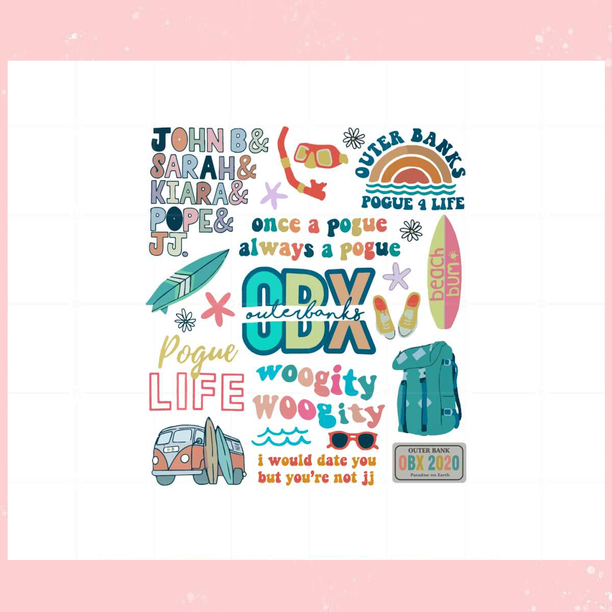 Outer Banks 3 Vintage Pogue For Life Paradise On Earth Svg,D | Inspire ...