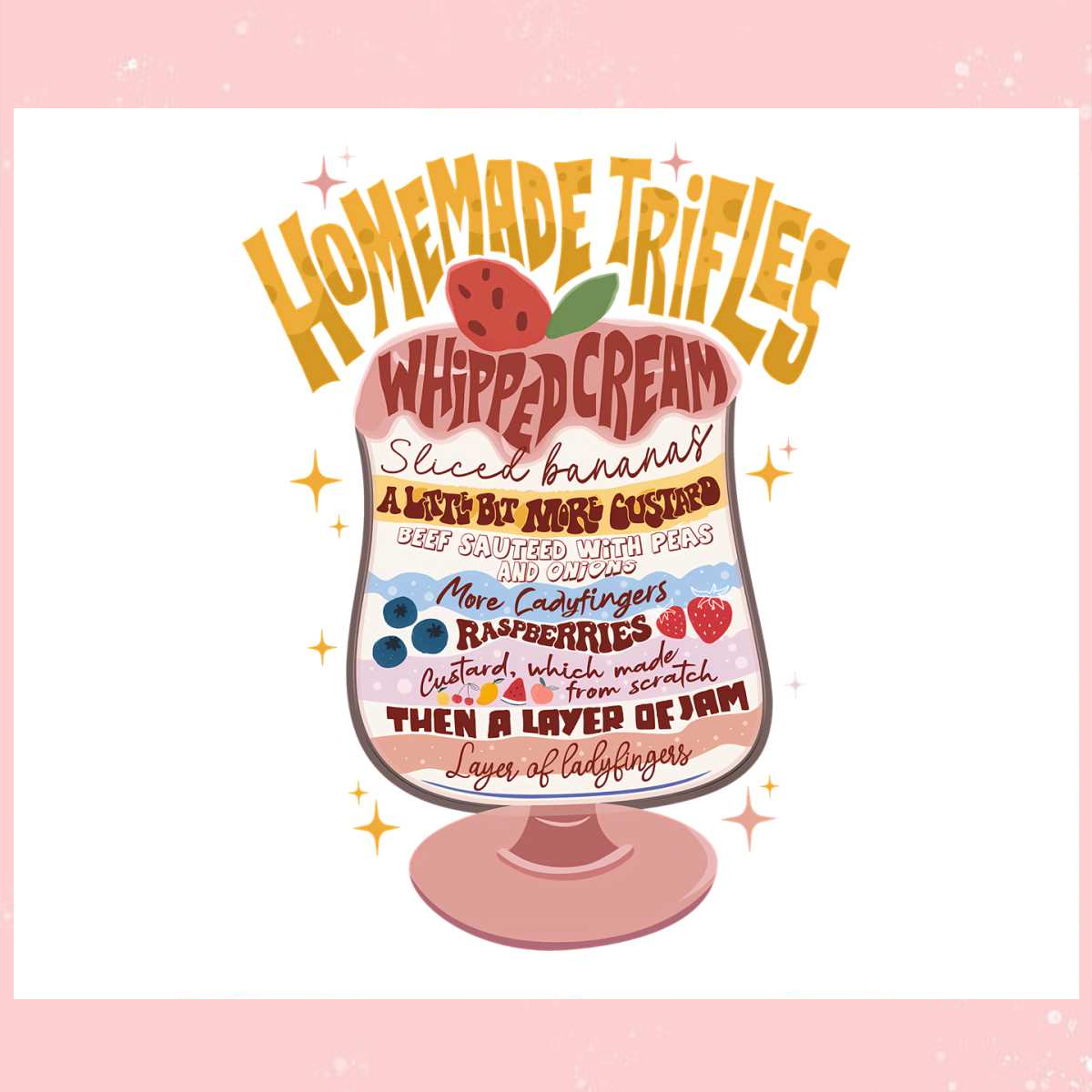 Retro Homemade Trifles Whipped Cream PNG Download,Disney svg | Inspire ...