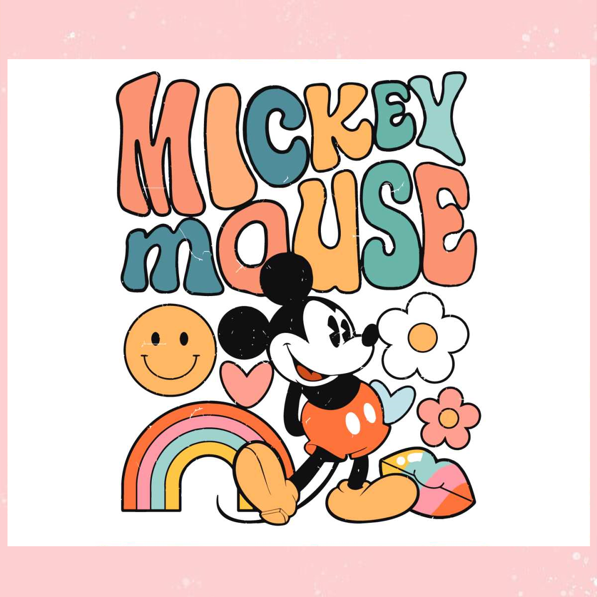 Retro Mickey Disney Classic Mickey Mouse Svg Cutting File,Di | Inspire ...