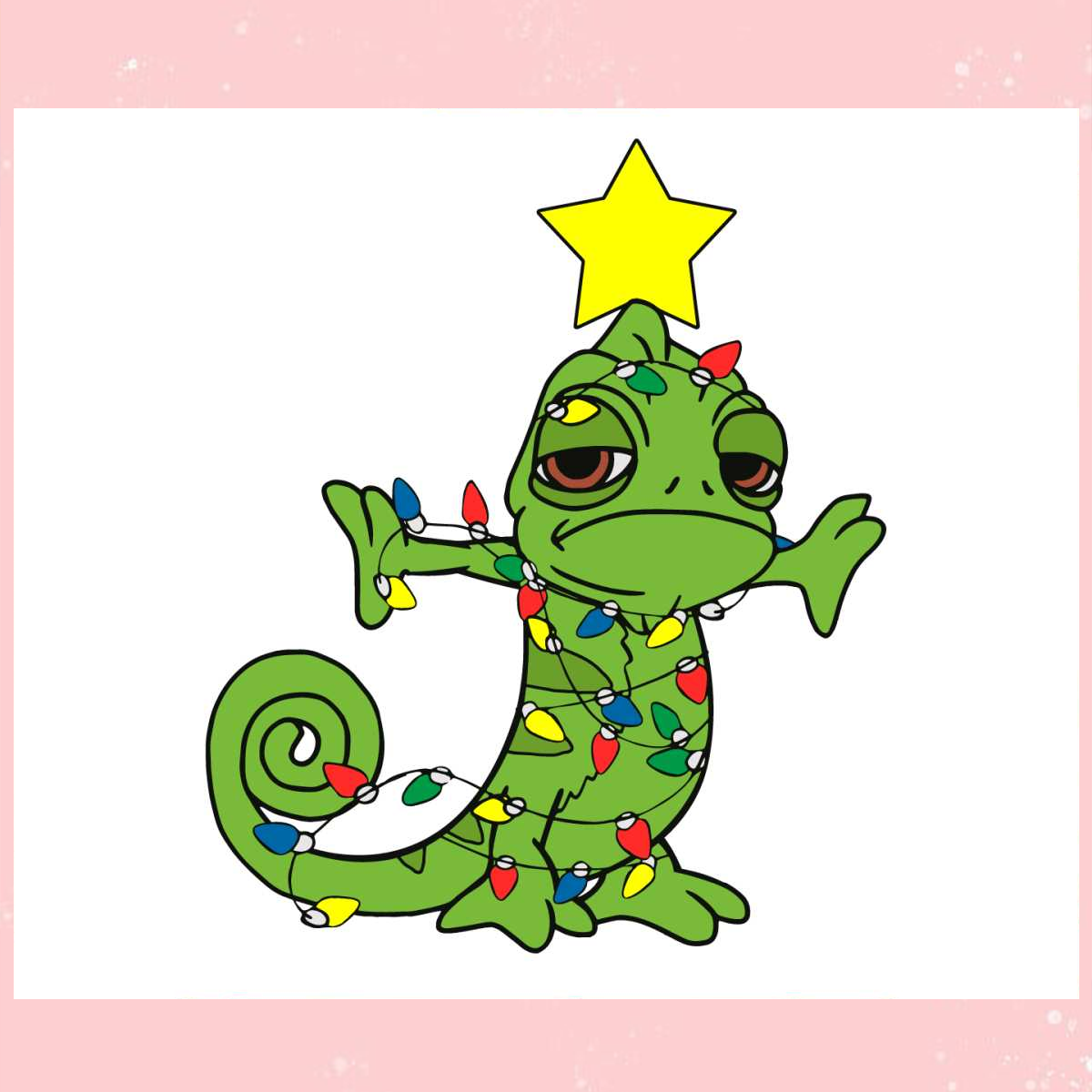 Tangled Pascal Christmas Tree SVG,Disney svg, Mickey mouse,P | Inspire ...