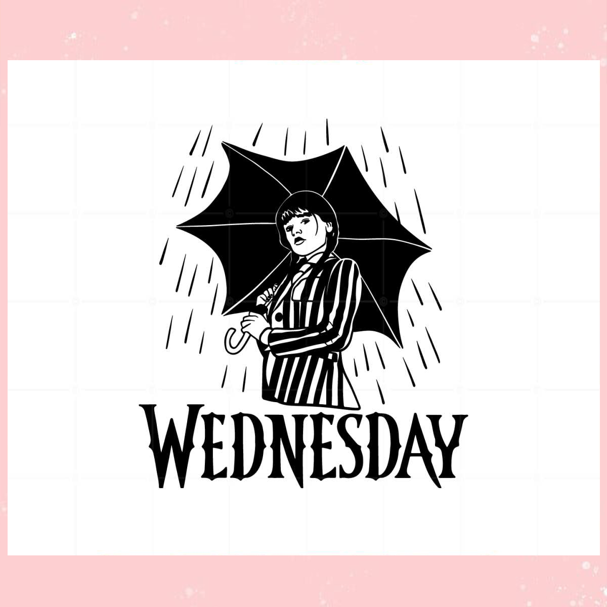 Umbrella Wednesday Addam Svg For Cricut Sublimation Files,Di - Inspire ...