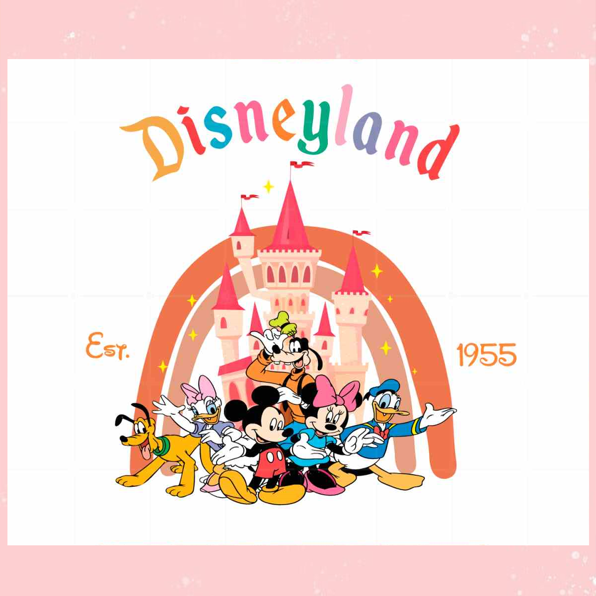 Vintage Disneyland Mickey Donal Vector SVG Cutting Files,Dis - Inspire ...