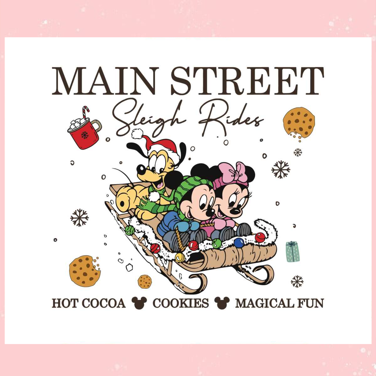 Vintage Main Street Sleigh Rides SVG,Disney svg, Mickey mous | Inspire ...