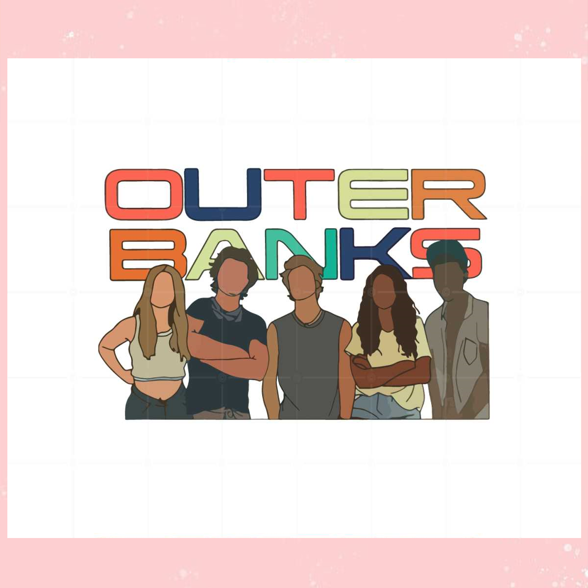 Vintage Outer Banks Friends SVG For Cricut Sublimation Files | Inspire ...