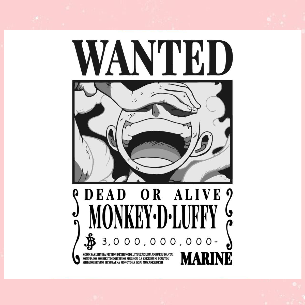 Wanted Dead Or Alive Monkey D Luffy SVG,Disney svg, Mickey m | Inspire ...