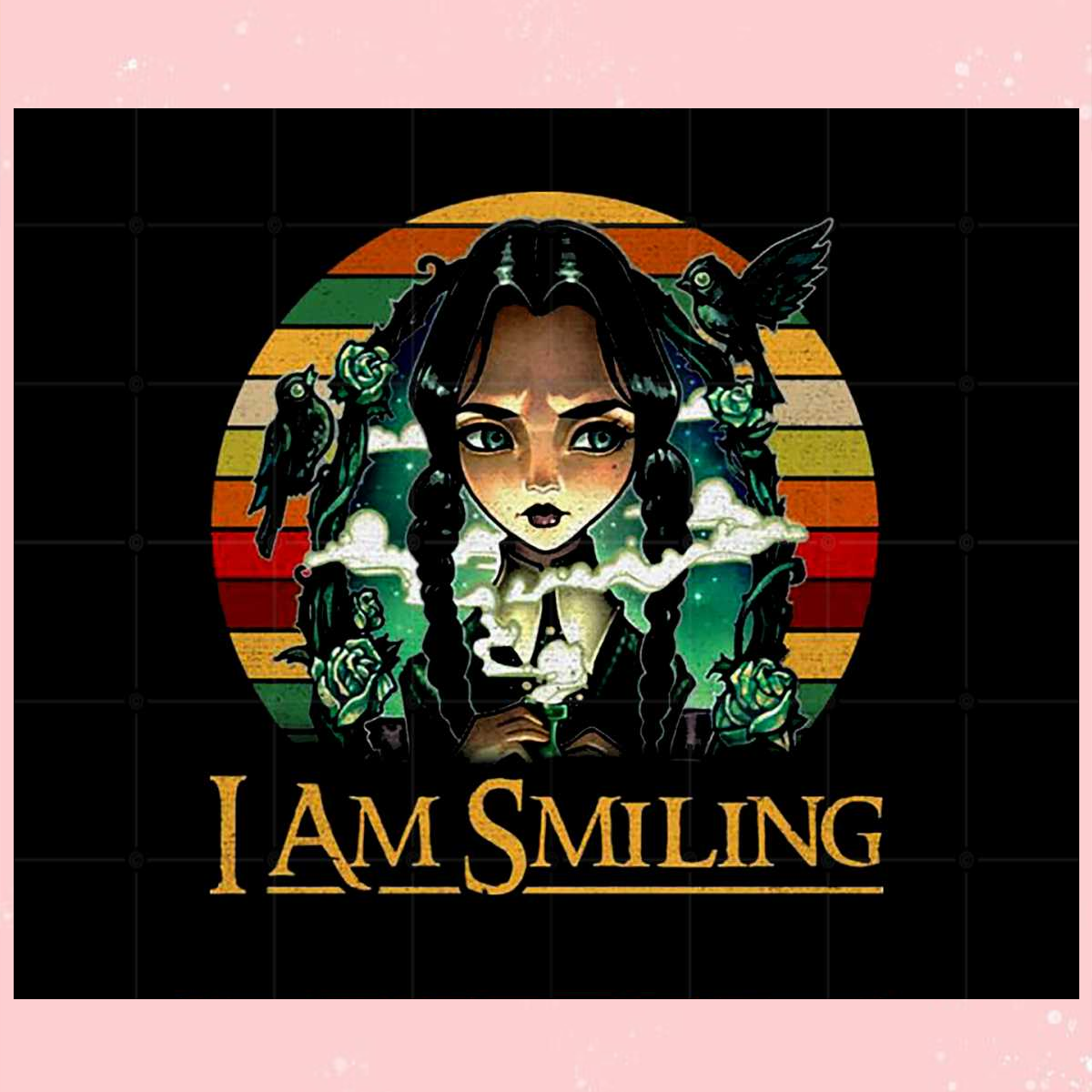 Wednesday Addams I Am Smiling Vintage Png Sublimation,Disney | Inspire ...