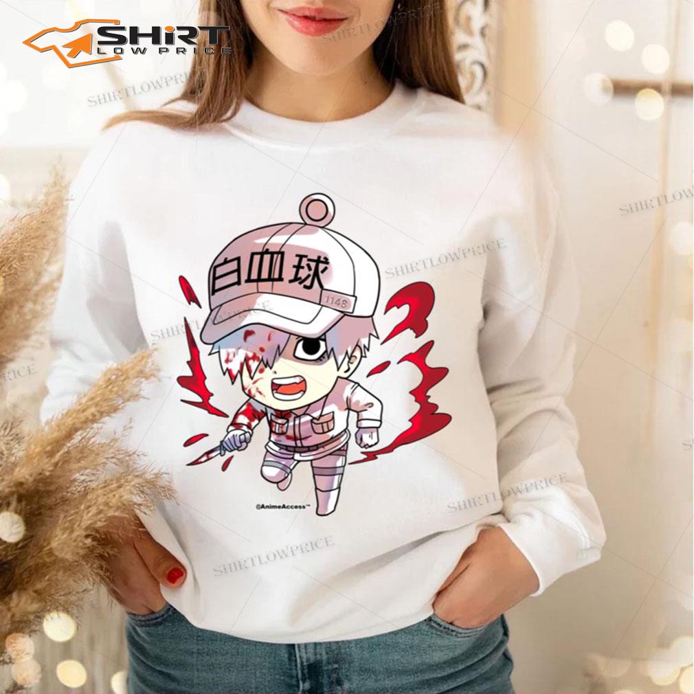 Cells At Work Chibi White Blood Cell Hataraku Saibou Sweatsh | Inspire ...