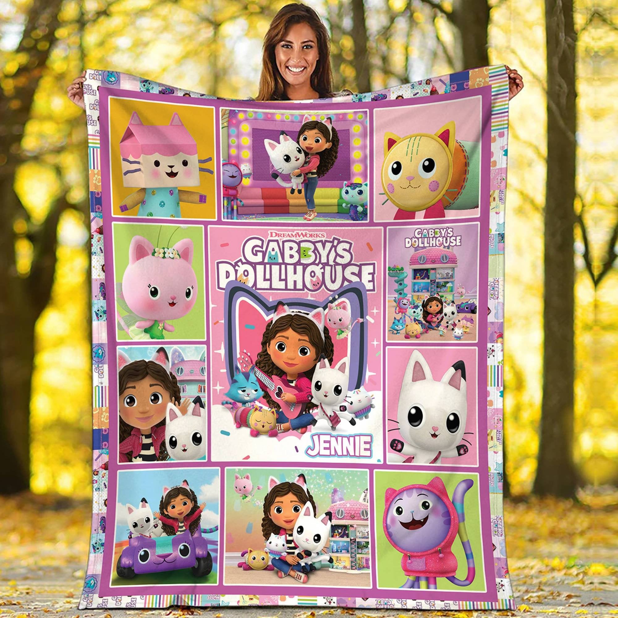 Gabbys Dollhouse Blanket Custom Gabby Blanket Gabby Dollhous - Inspire ...