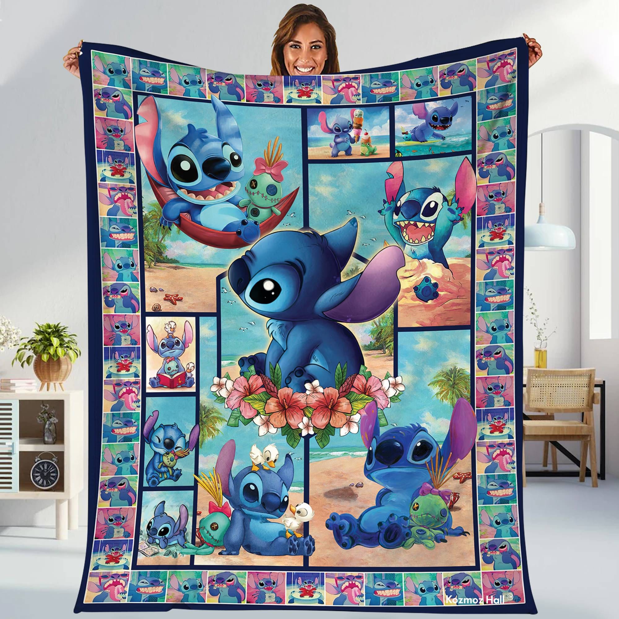 Stitch Blanket Lilo Stitch Fleece Blanket Stitch Birthday Gi | Inspire ...