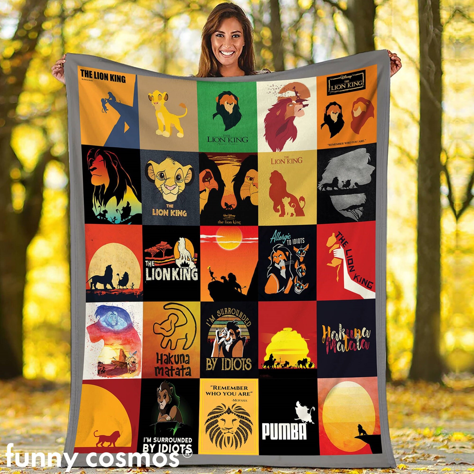 Lion King Fleece Blanket Lion King Simba Mufasa Nala Throw | Inspire Uplift