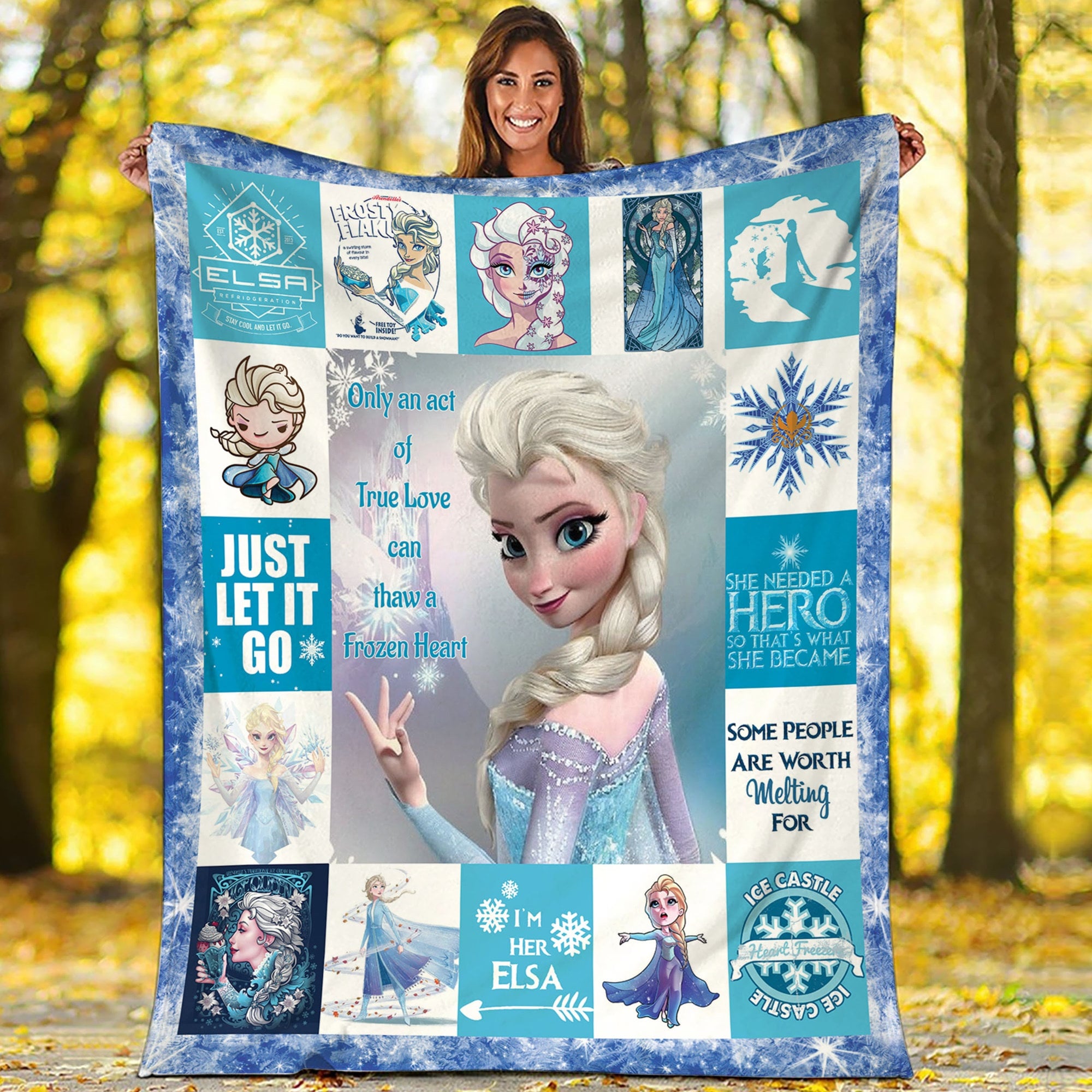 Frozen Fleece Blanket Frozen Movie Elsa Blanket Frozen Elsa | Inspire ...