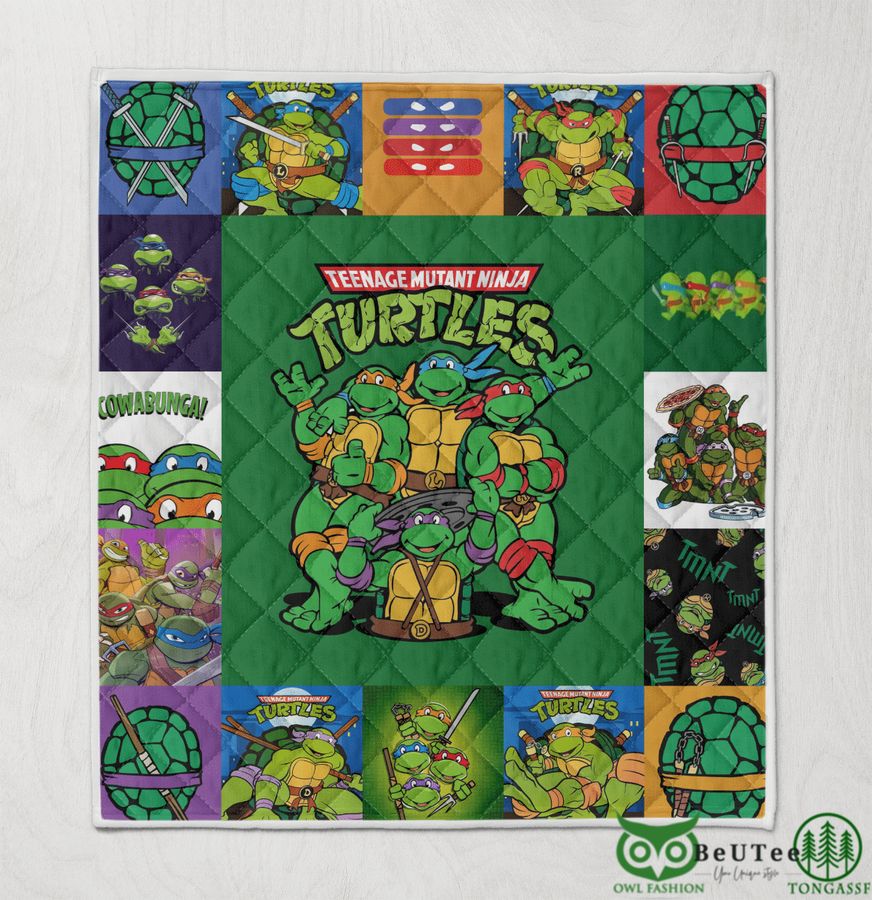 tmnt teenage mutant ninja turtles full team quilt blanket - Inspire Uplift