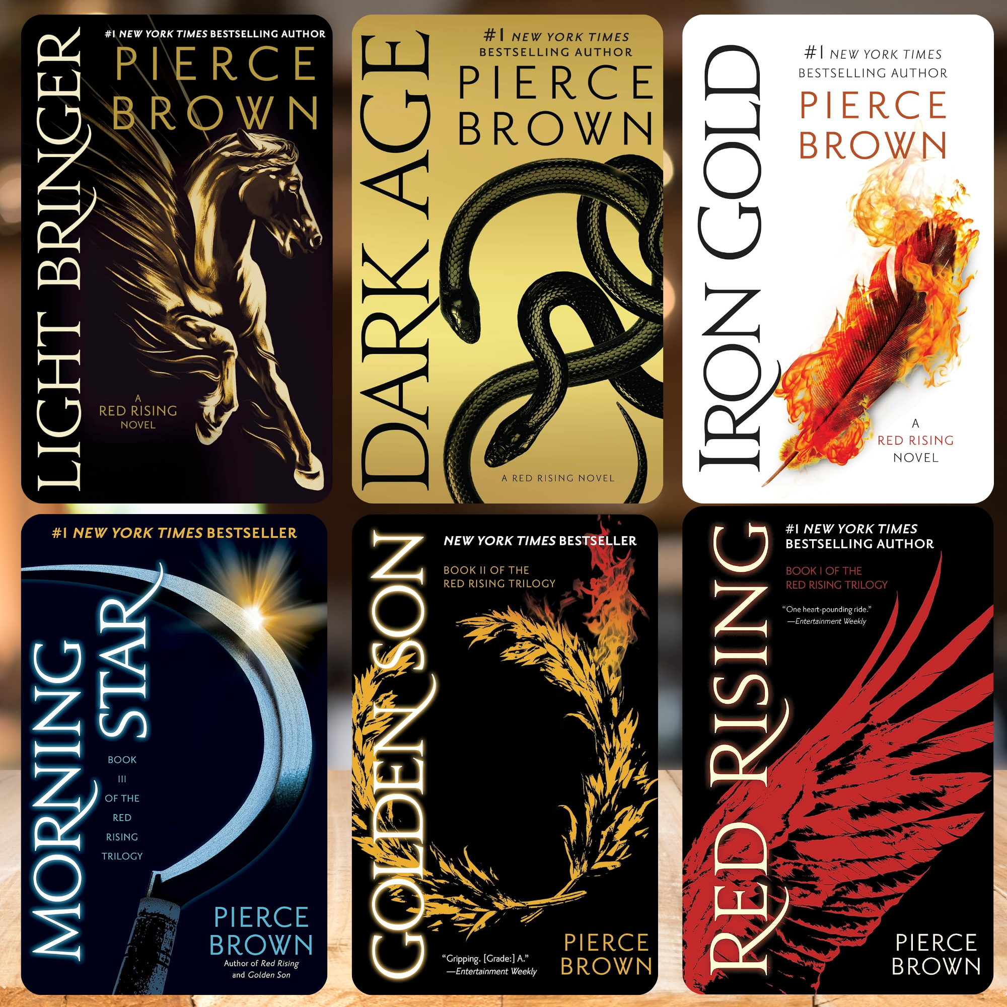 Red Rising Series Book (Golden Son ,Morning Star ,Light Brin | Inspire ...