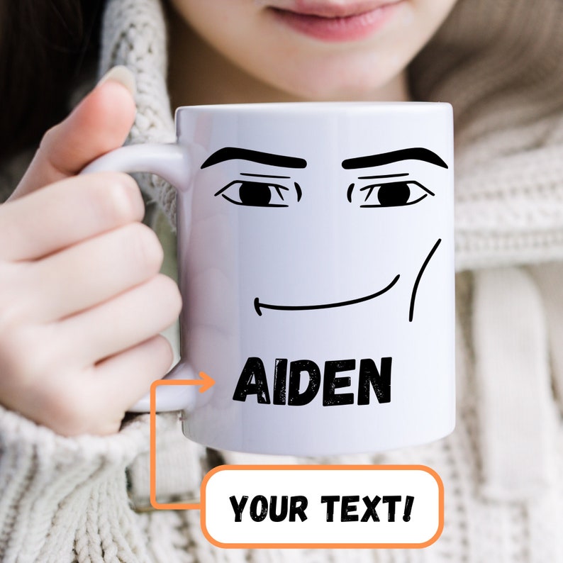 Roblox Man Face Mug Personalized | Gaming Birthday Gift | Cu | Inspire ...