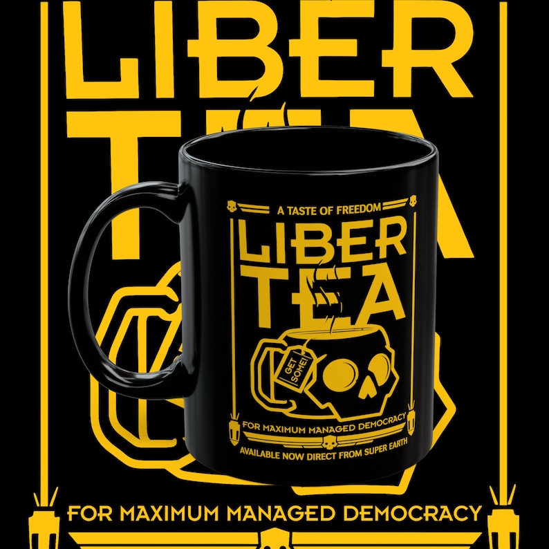 Liber-Tea Helldivers 2 Mug, Morning Cup Of Liber-Tea, Helldi - Inspire ...
