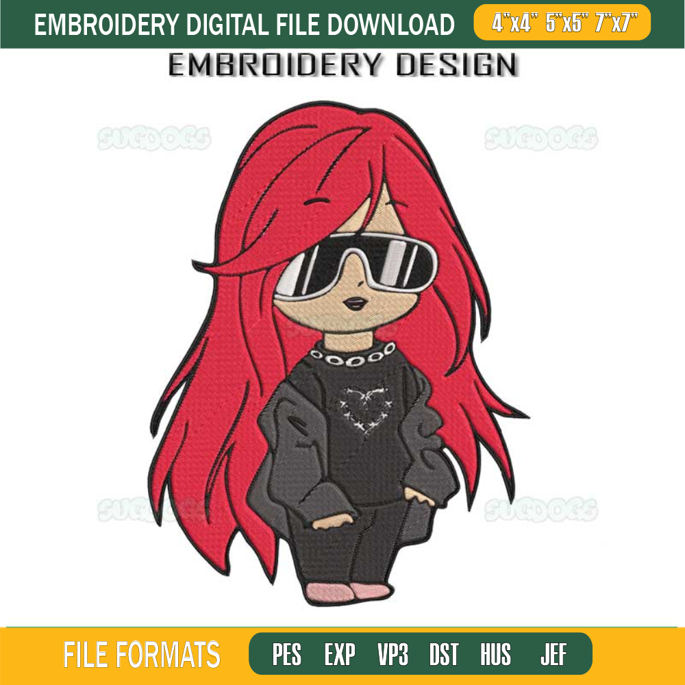 Baby Karol G Embroidery Design File, Karol G Embroidery Desi | Inspire ...