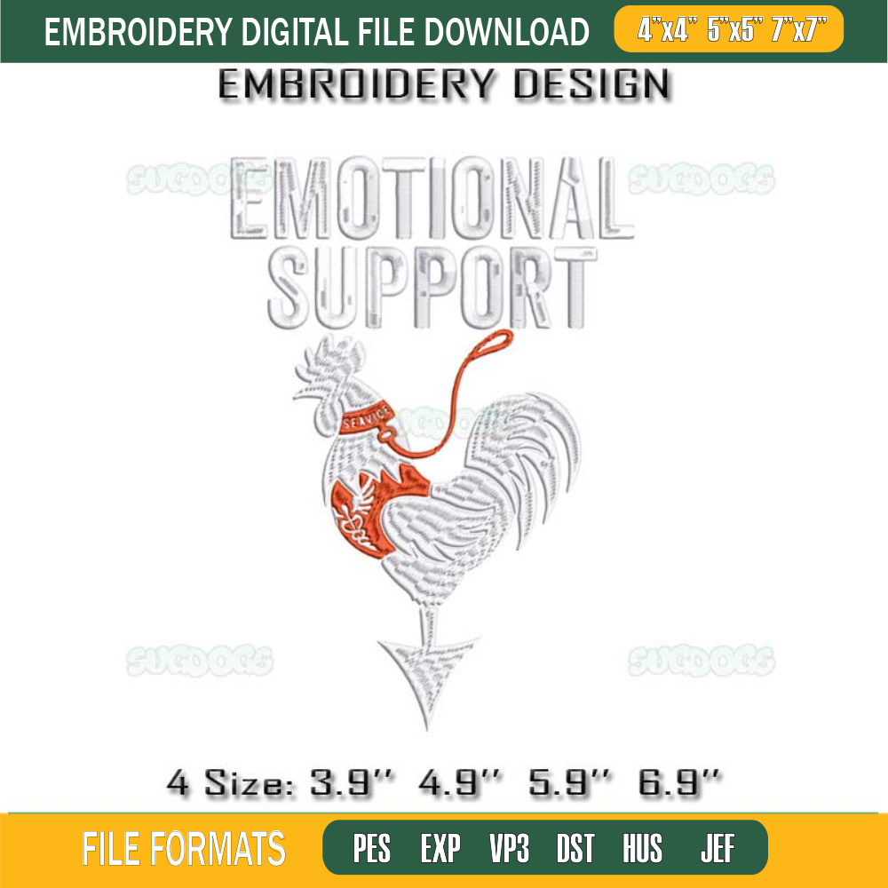 Emotional Support Embroidery | Inspire Uplift