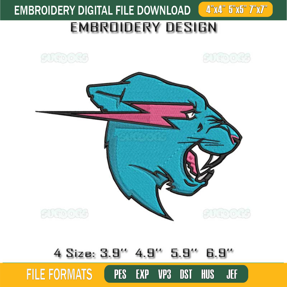 Mr Beast Logo Embroidery Design File | Inspire Uplift