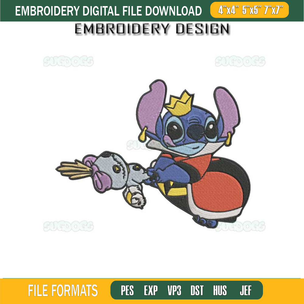 Stitch And Scrump Embroidery Design File, Stitch Dressed Lik | Inspire ...