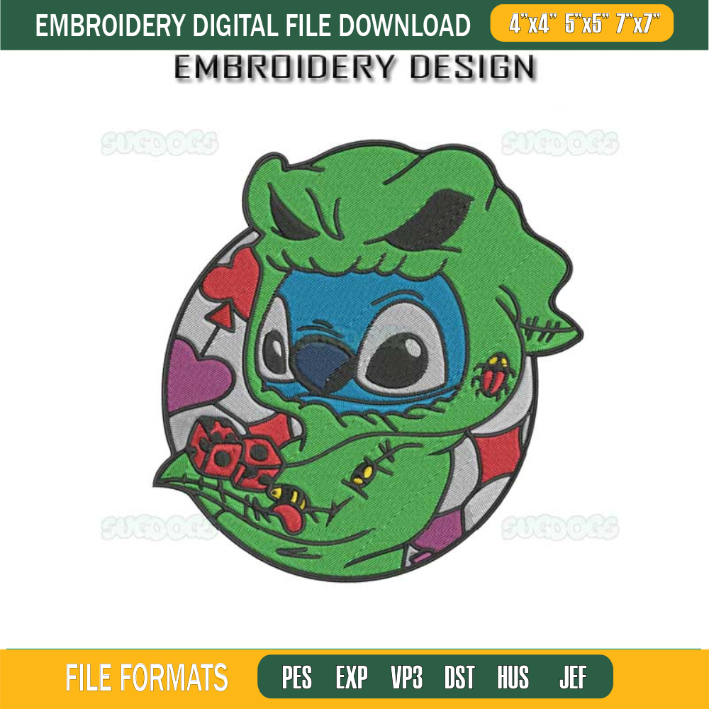Stitch Oogie Boogie Embroidery Design File, Stitch Lilo Embr | Inspire ...