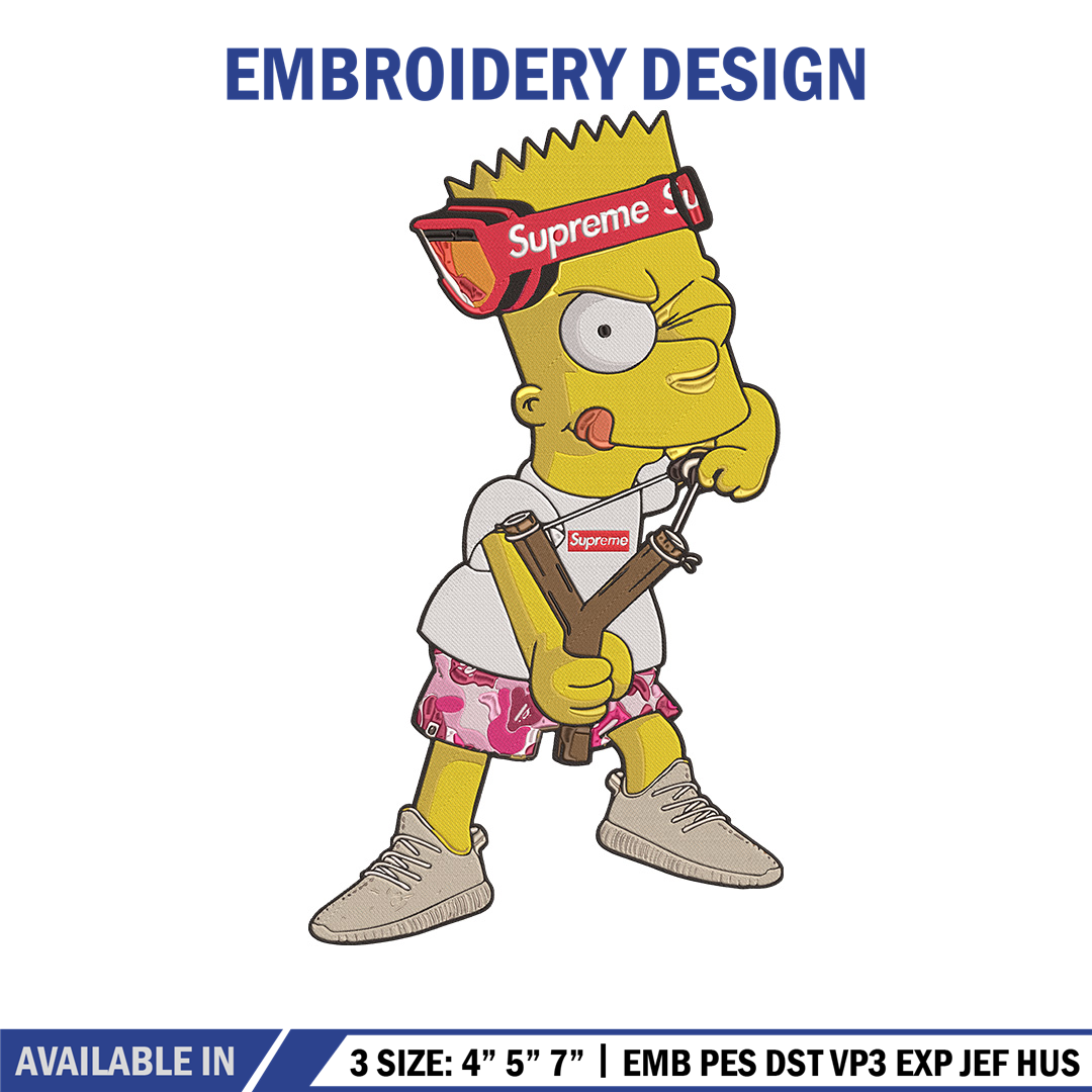 Bart x supreme Embroidery Design, Supreme Embroidery, Embroi | Inspire ...