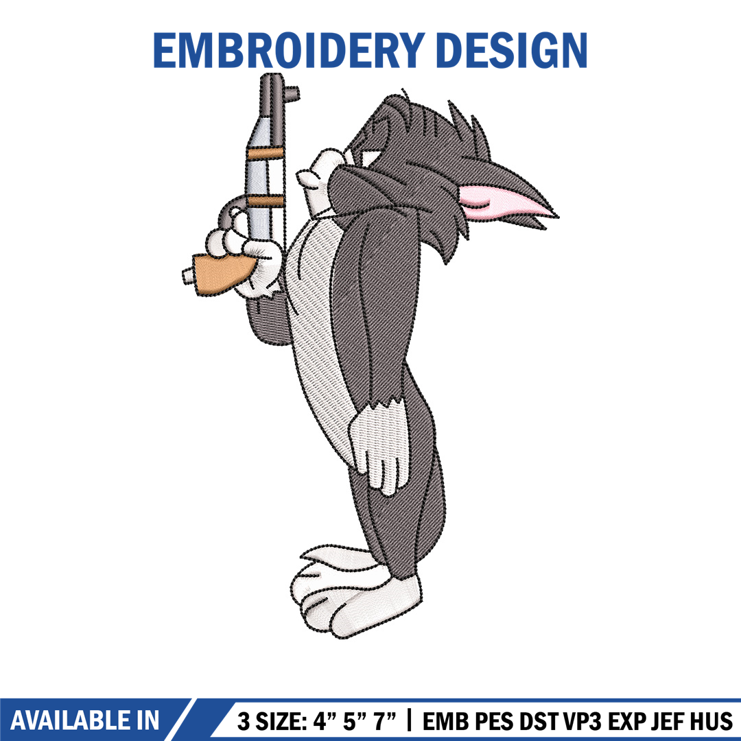 Tom gun embroidery design, Tom and jerry embroidery, Emb des | Inspire ...