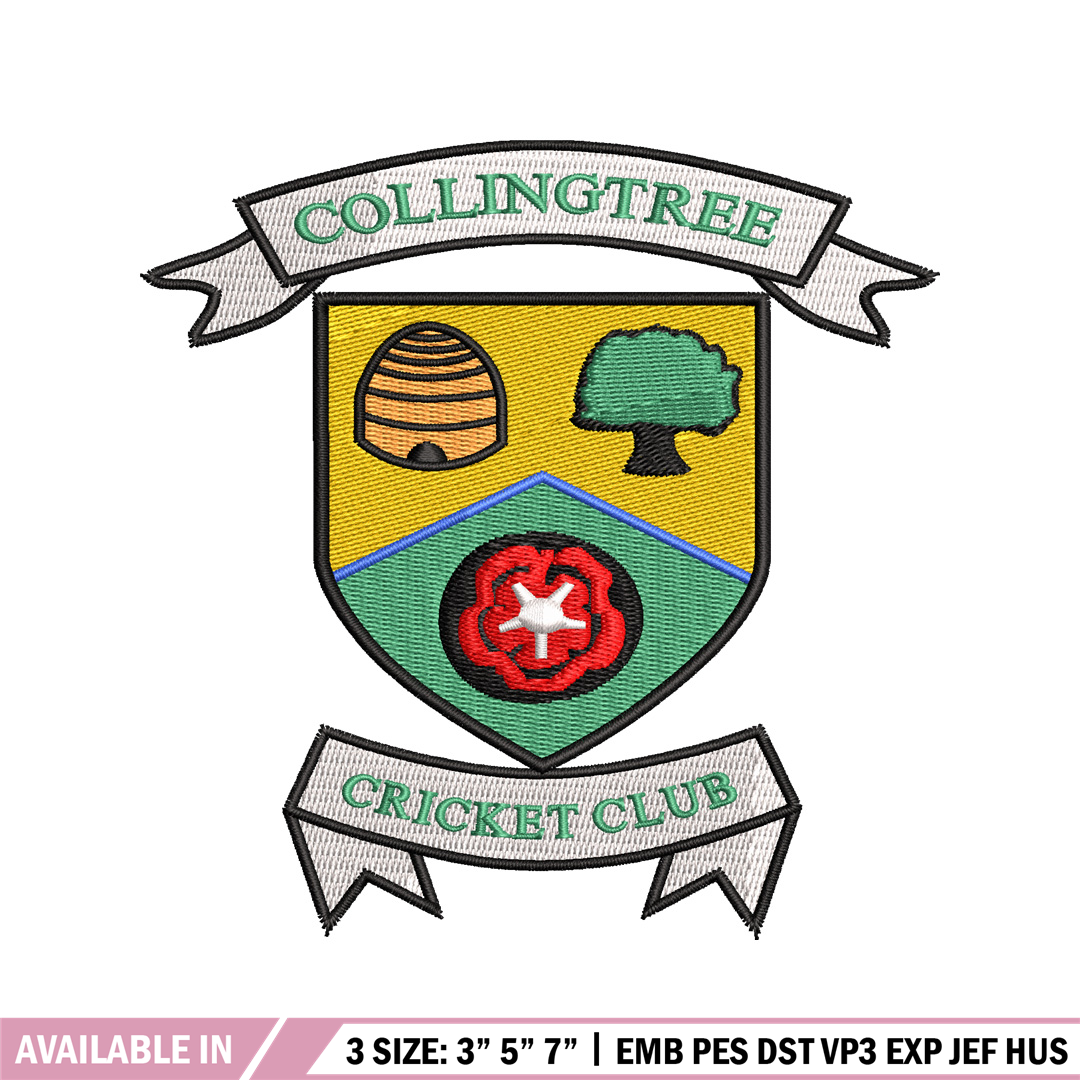 Collingtree Cricket embroidery design, Collingtree Cricket e - Inspire ...