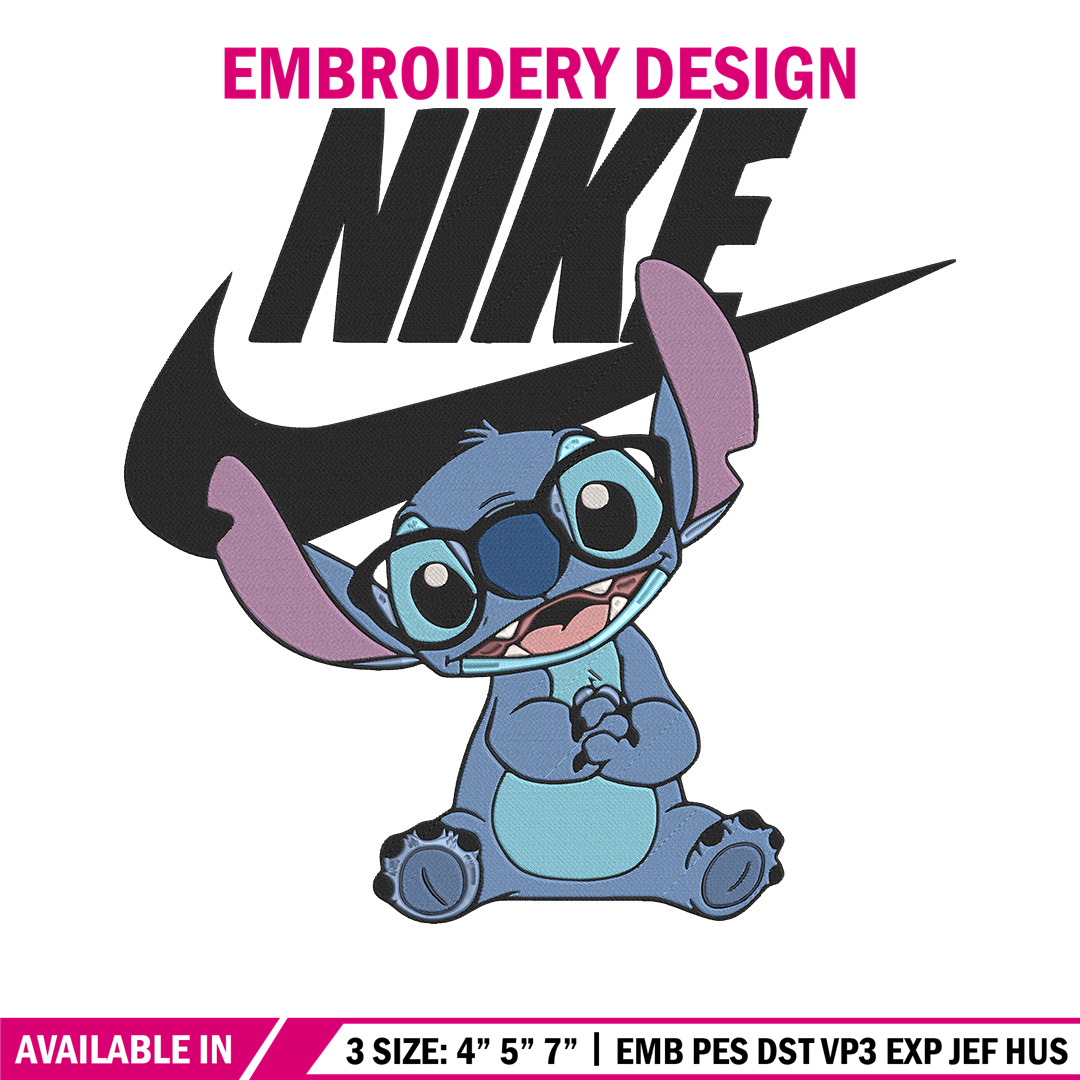 Stitch nike Embroidery Design, Stitch Embroidery, Embroidery | Inspire ...