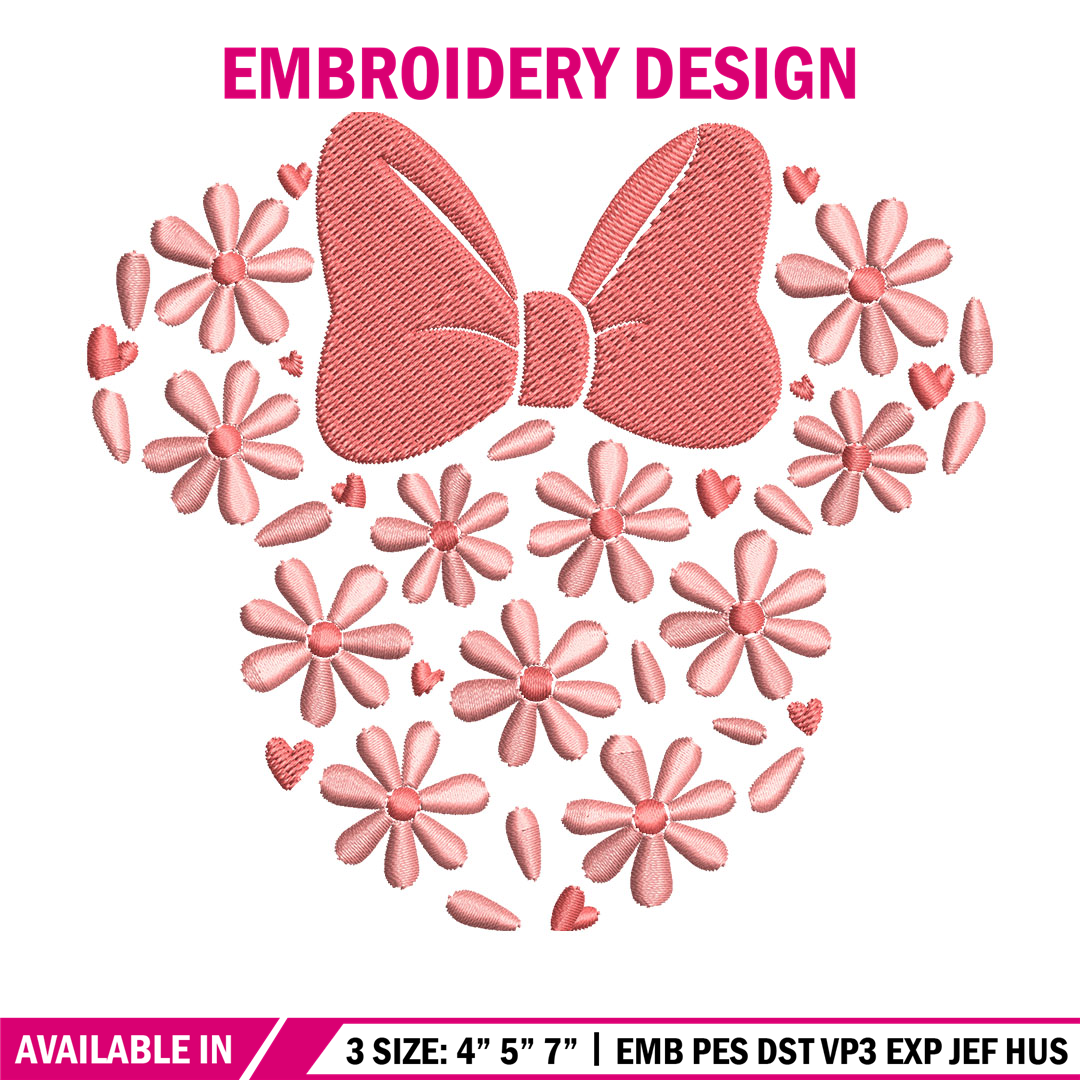 Strawberry Minnie Mouse Embroidery Design, Disney Embroidery | Inspire ...
