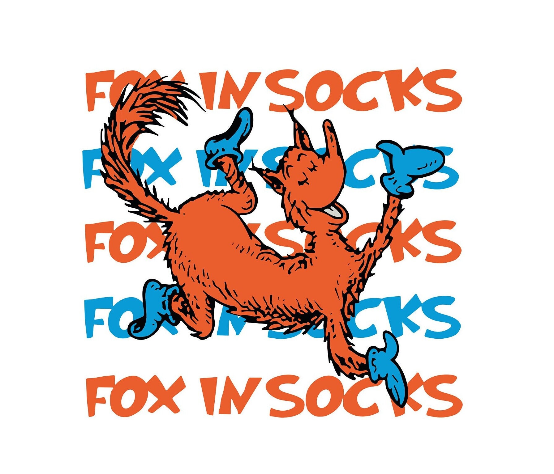 Fox In Socks svg,png, Fox in socks png, Fox in Socks Shirt, | Inspire ...