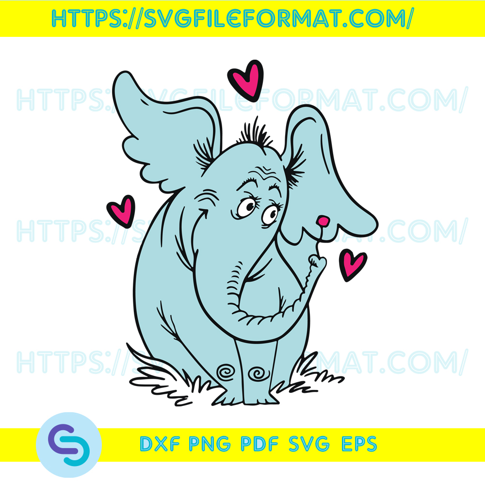 Horton With Flower With Loves Dr Seuss The Cat In The Hat Sv | Inspire ...