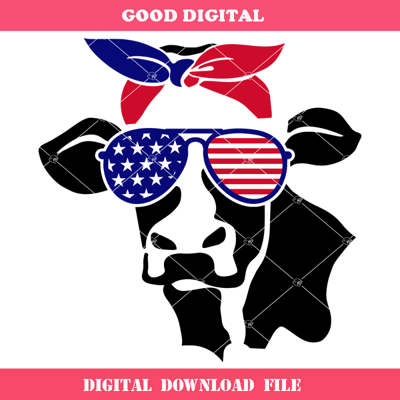 4th of July Heifer Svg, Crazy Heifer Svg, Merica USA Svg | Inspire Uplift