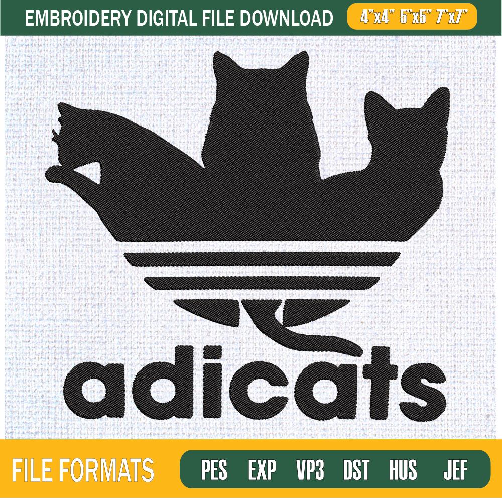 Adicats Embroidery Designs, Adidas Machine Embroidery Design | Inspire ...
