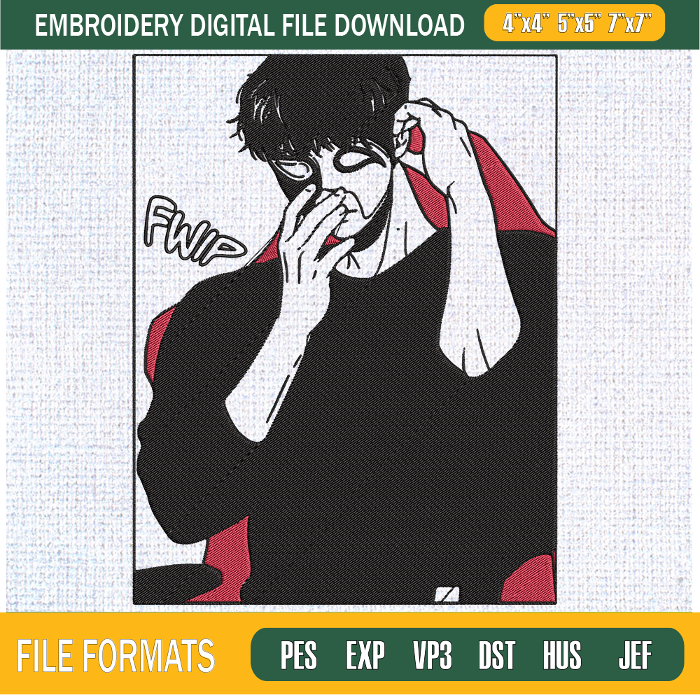 Ahn Jiwon BJ Alex Mask Embroidery Designs, Yaoi Machine Embr | Inspire ...