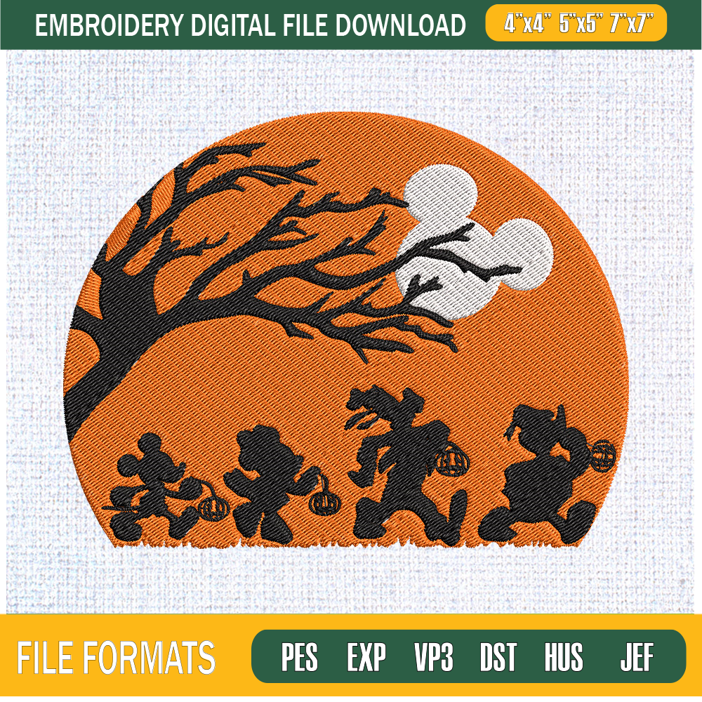 Disney Character Halloween Embroidery Designs, Halloween Mac | Inspire ...