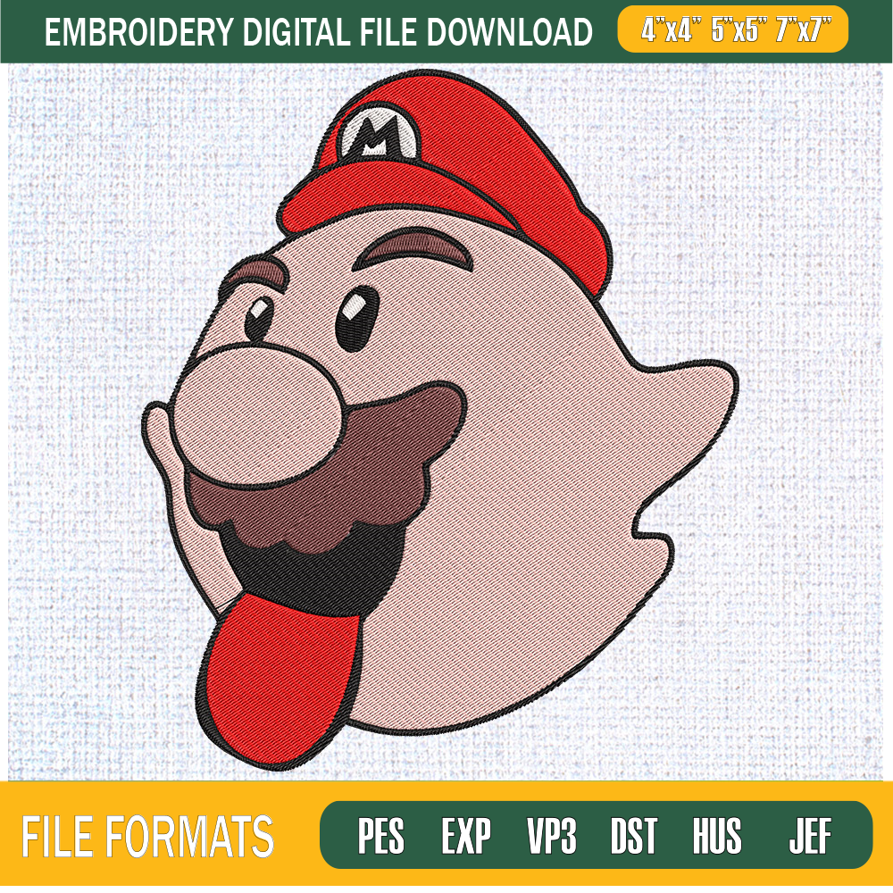 Fantasma Super Mario Embroidery Designs, Mario Machine Embro | Inspire ...