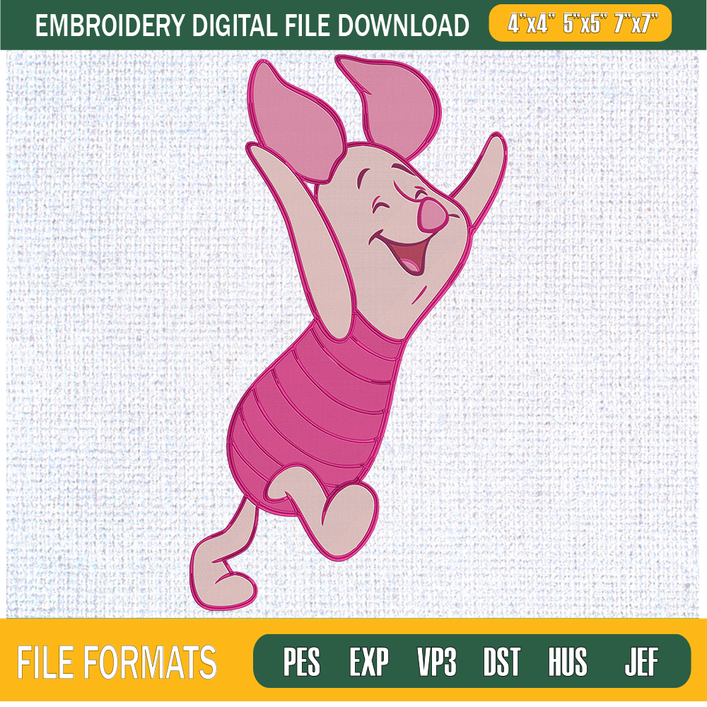 Funny Piglet Embroidery Designs, Winnie The Pooh Machine Emb - Inspire ...