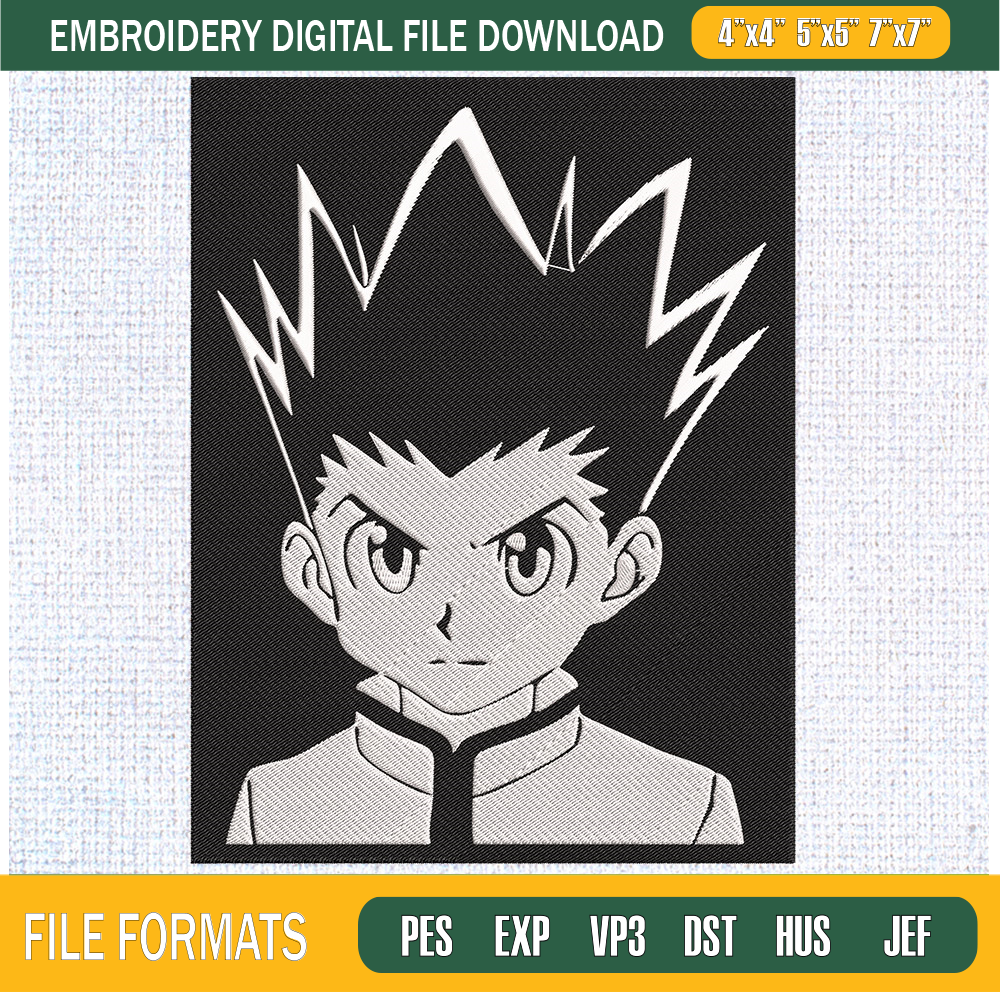Gon Freecs Hunter x Hunter Embroidery Designs, Hunter x Hunt - Inspire ...
