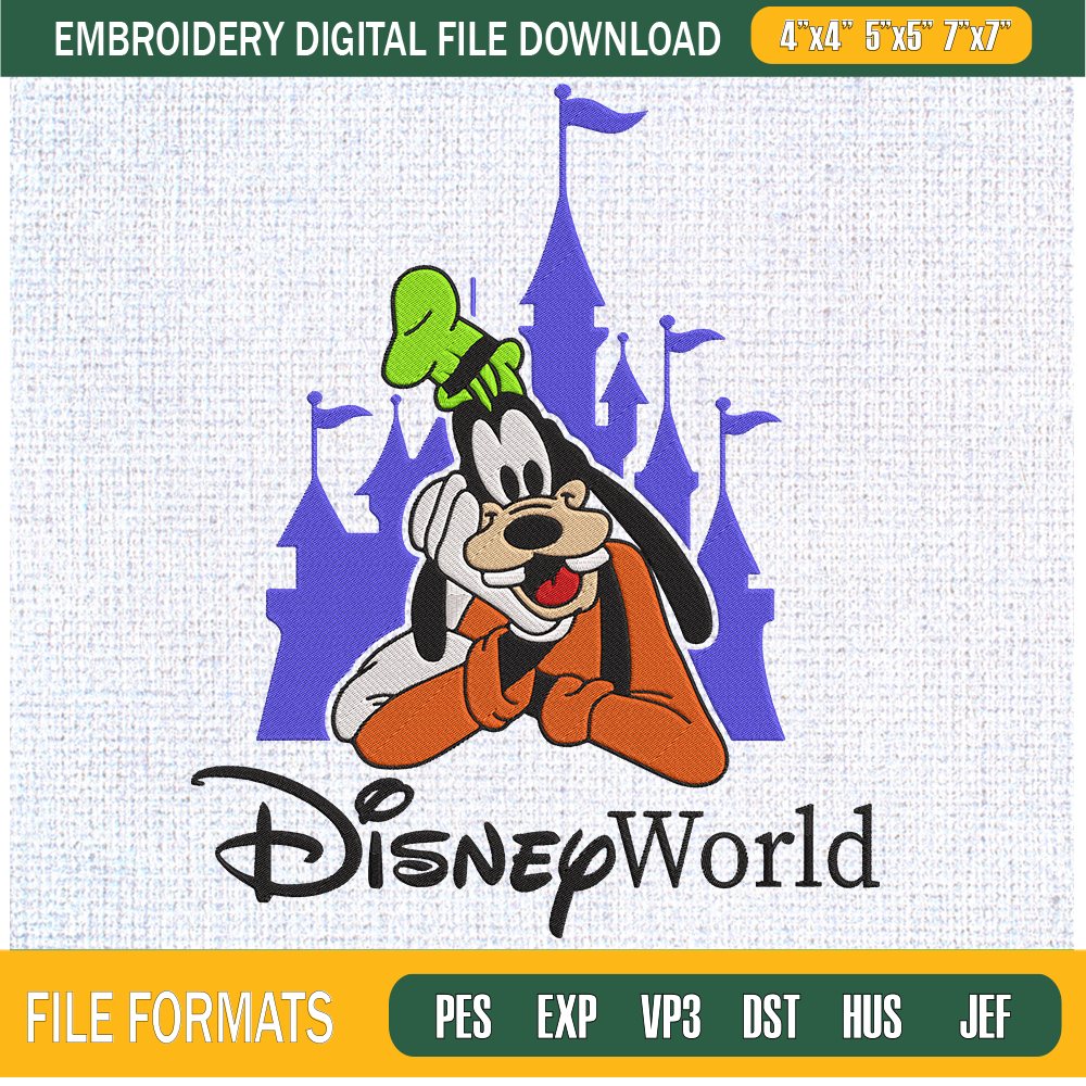 Goofy Disney World Embroidery Designs, Disney Machine Embroi - Inspire ...